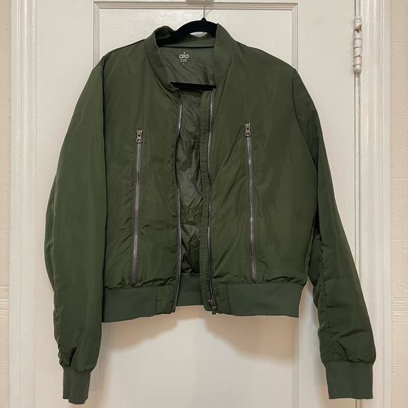 ALO Yoga | Jackets & Coats | Barely Worn Alo Yoga Bomber Jacket | Poshmark
